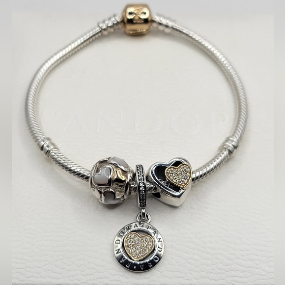 Pandora | Jewelry | Authentic Pandora Love Bracelet 4pc Gift Set | Poshmark